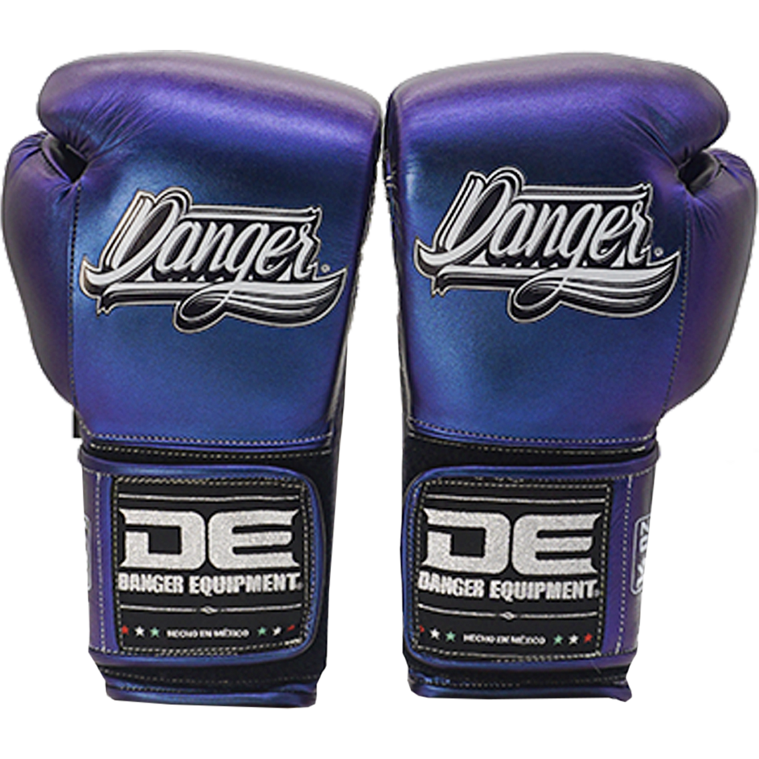 Boxing Pro Gloves Velcro Danger Mx Blue – Danger Equipment